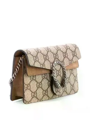 Gucci Dionysus Bag Gg Coated Canvas Super Mini Crossbody Bag