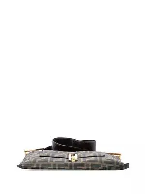 Fendi 20th Century Zucca Canvas Flap Shoulder Bag