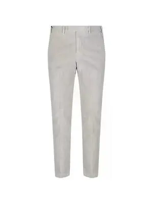 PT TORINO Corduroy-effect Tailored Trousers - Grey