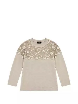 CLIPS Lace-panel Sweater