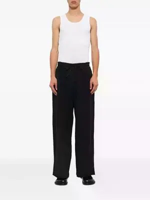 Noir Kei Ninomiya Pleated Pile-knit Trousers