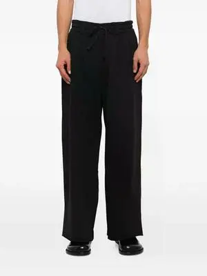 Noir Kei Ninomiya Pleated Pile-knit Trousers