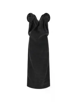 Magda Butrym Floral-detail Off-the-shoulder Dress