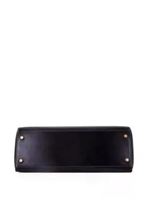 Hermès Kelly Handbag Noir Box Calf With Gold Hardware 32 Satchel