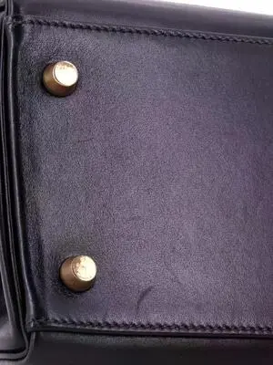 Hermès Kelly Handbag Noir Box Calf With Gold Hardware 32 Satchel