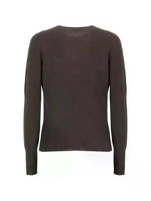 OLIVER LATTUGHI Cashmere Crew-neck Sweater - Brown