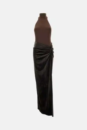 Andamane Jessie Halter Maxi Dress - Multicolor