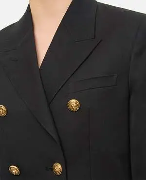GOLDEN GOOSE Double Breasted Blazer With Gold Bottons - Multicolor