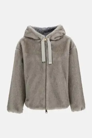 Herno Bomber Soft Faux Fur - Multicolor