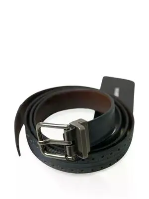 Dolce & Gabbana Perforated Reversible Leather Belt