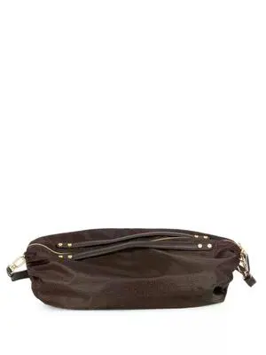 Borbonese Op Art-print Clutch Bag - Brown