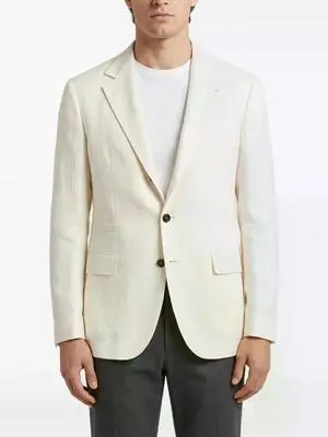 Brunello Cucinelli Notched-lapels Single-breasted Blazer - Neutrals