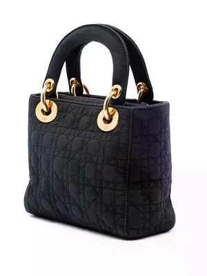Dior 1997 Mini Nylon Microcannage Lady Satchel
