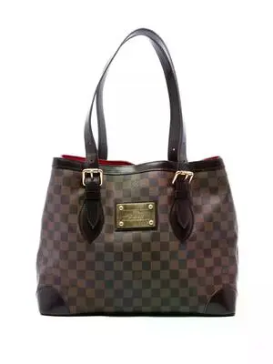 LOUIS VUITTON 2000-2026 Damier Ebene Hampstead Mm Tote Bag - Brown