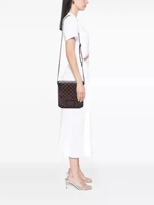 LOUIS VUITTON 2009 Damier Ebene Brooklyn Pm Crossbody Bag