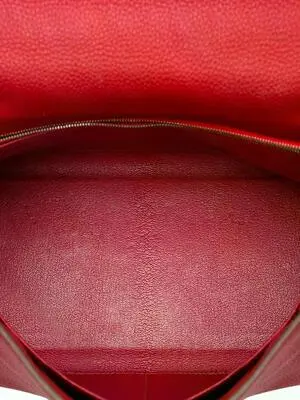 Hermès 2013 Togo Kelly Ii Retourne 28 Satchel - Red