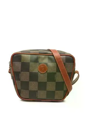 Fendi 20th Century Pequin Coated Canvas Checkboard Crossbody Bag