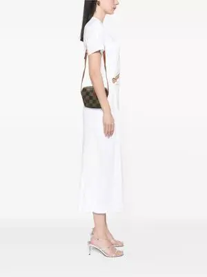 Fendi 20th Century Pequin Coated Canvas Checkboard Crossbody Bag
