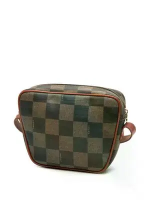 Fendi 20th Century Pequin Coated Canvas Checkboard Crossbody Bag