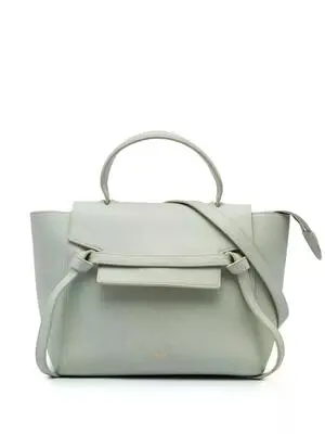Celine 2020 Mini Grained Calfskin Belt Bag Satchel - Green