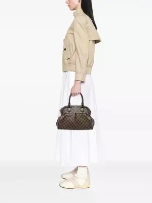 LOUIS VUITTON 2011 Damier Ebene Trevi Pm Satchel - Brown