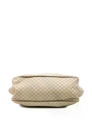 Celine 2008 Macadam Canvas Tassel Frame Satchel