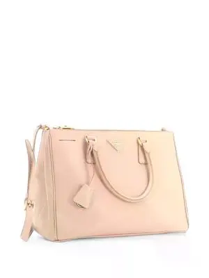 Prada Double Zip Lux Saffiano Leather Medium Tote Bag