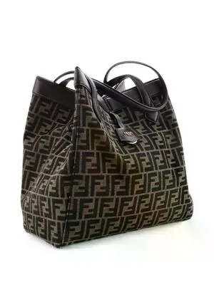 Fendi Origami Zucca Canvas Large Tote Bag
