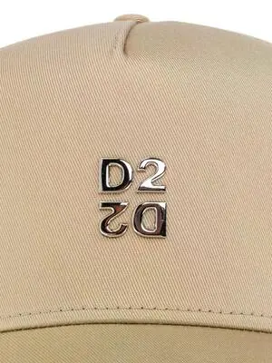 Dsquared2 Upside Down Logo-plaque Distressed-detailing Baseball Cap