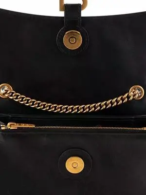 Balenciaga Crush Chain Flap Bag Leather Xs Shoulder Bag - Black