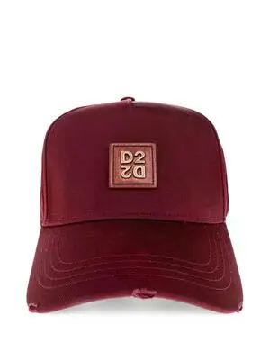 Dsquared2 Logo-plaque Distressed Baseball Cap - Red