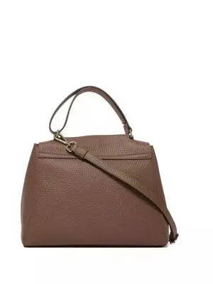 Orciani Sveva Soft Grainy Leather Tote Bag