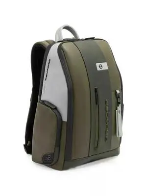 PIQUADRO Urban Daypack Logo-plaque Panelled Backpack