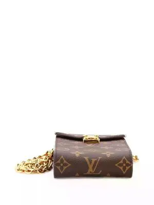 LOUIS VUITTON Metis Phone Pouch On Chain Monogram Canvas Shoulder Bag