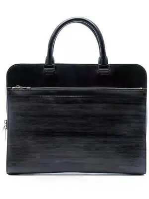 LOUIS VUITTON 2013 Epi Bassano Gm Business Bag - Black