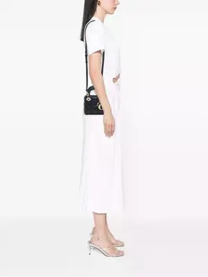 Dior 2022 Micro Lambskin Cannage Lady Satchel - Black