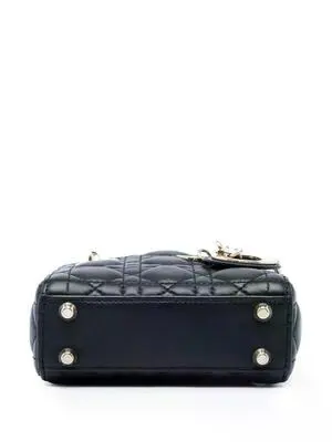 Dior 2022 Micro Lambskin Cannage Lady Satchel
