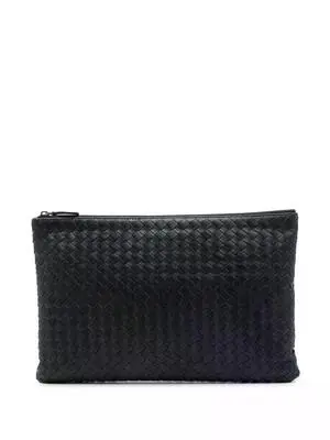 Bottega Veneta 2012-2026 Nappa Intrecciato Clutch Bag - Black