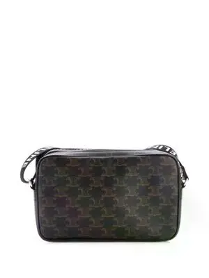 Celine Messenger Bag Triomphe Coated Canvas Medium Crossbody Bag