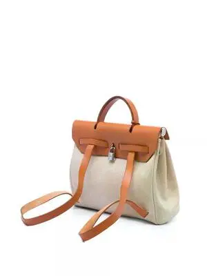 Hermès 2000 Toile Herbag Pm Backpack - Neutrals