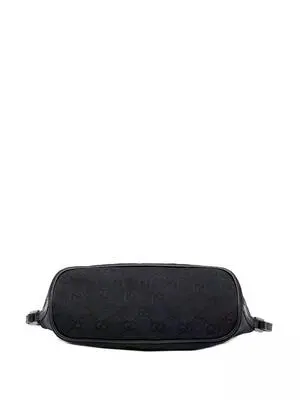 Gucci 2000-2015 Gg Canvas Boat Shoulder Bag - Black