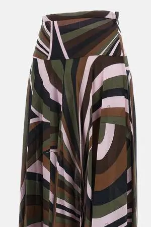 Emilio Pucci Cotton Muslin Maxi Skirt - Multicolor