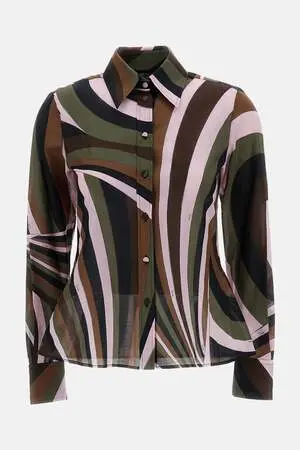 Emilio Pucci Cotton Muslin Slim Shirt - Multicolor