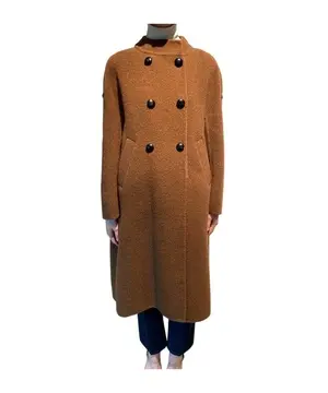 Max Mara Long-sleeved Coat - Cuoio