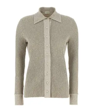 Magda Butrym Marled Collared Jumper