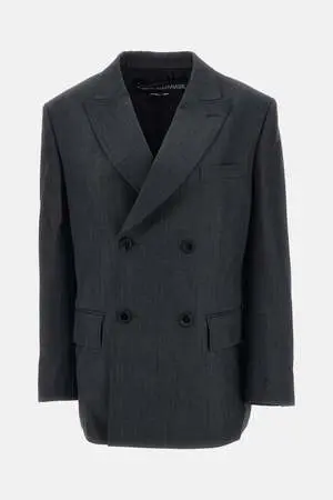 Junya Watanabe Double-breasted Oversize Blazer - Multicolor