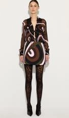 Emilio Pucci Silk Twill Mini Skirt