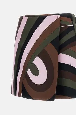 Emilio Pucci Silk Twill Mini Skirt