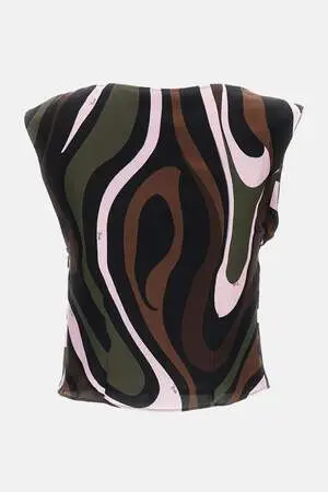Emilio Pucci Top Silk Twill