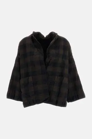 DANIELA GREGIS Gladiolo Check Wool Washed Jacket - Multicolor